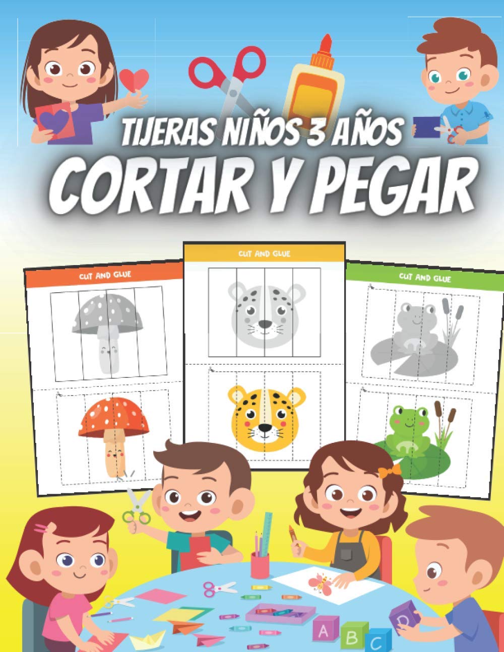 Buy Cortar y Pegar Tijeras Niños 3 Años: Libro De Actividades ...