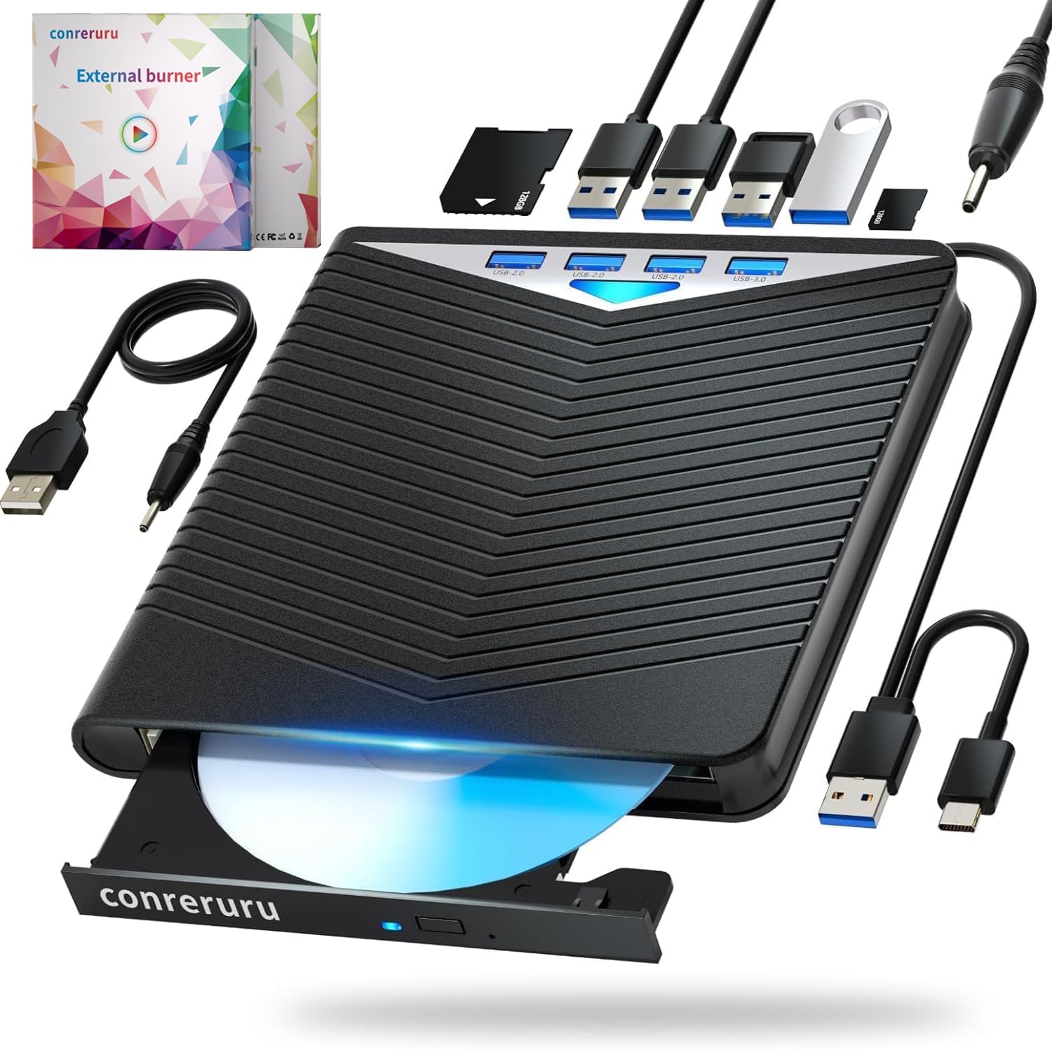 Amazon.com: Pioneer External Blu-ray Drive BDR-XD08B USB 3.2 Gen1 (USB ...