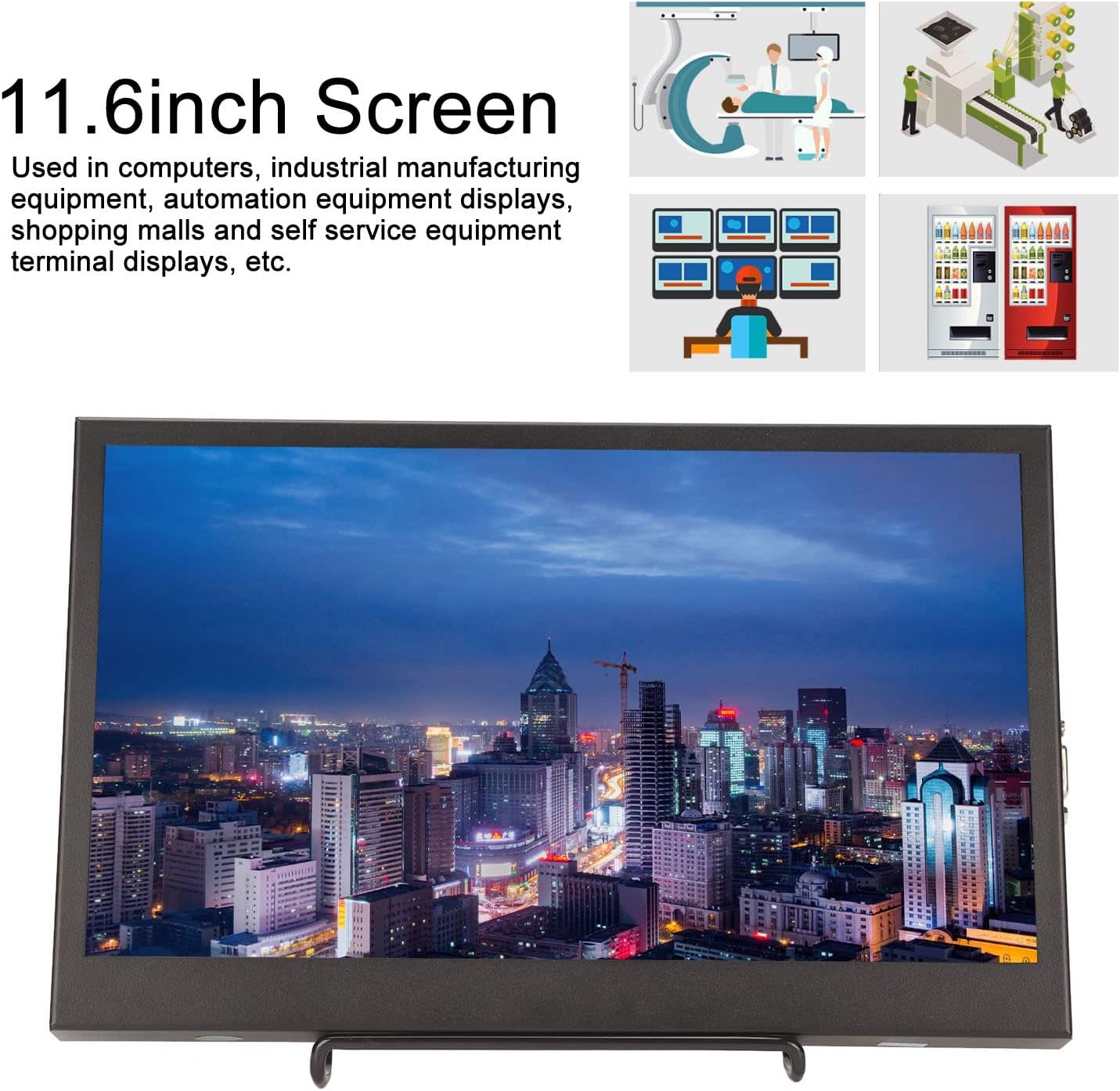 Buy ASHATA Portable Monitor, 11.6inch 1920x1080 IPS HD Monitor for ...