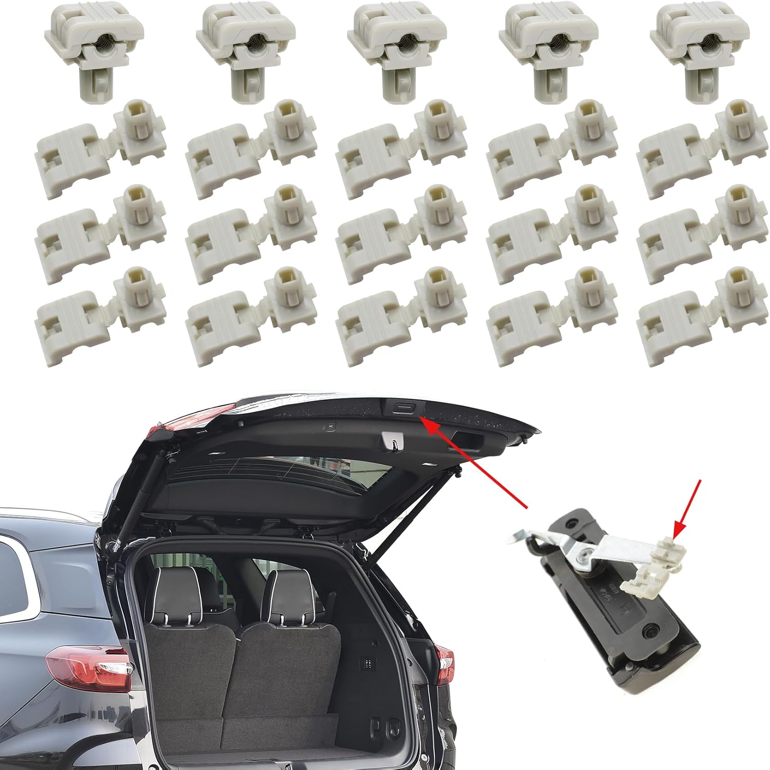 Amazon.com: 20PCS Door Handle Door Lock Rod Clip, Door Handle Clips ...