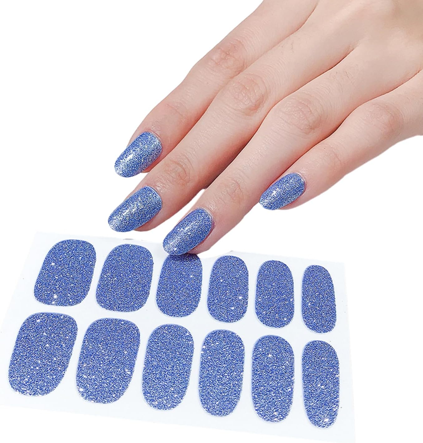 Amazon.com: Glitter Nail Wraps for Women Nail Polish Strips Self ...