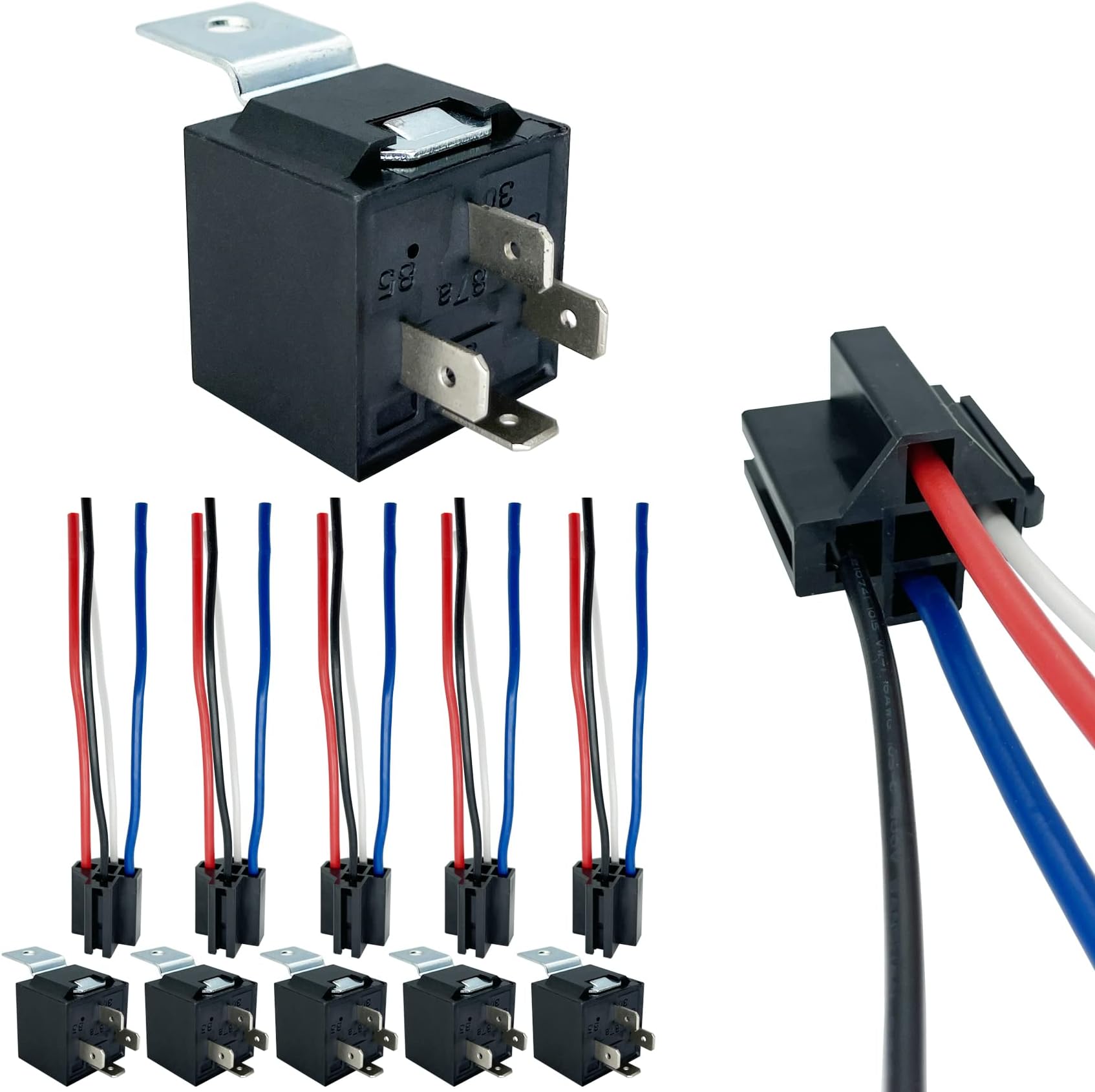 Amazon.com: BOSCH 0332019110 Normal Open Mini Relay - 4 Pins, 12 V, 30 ...