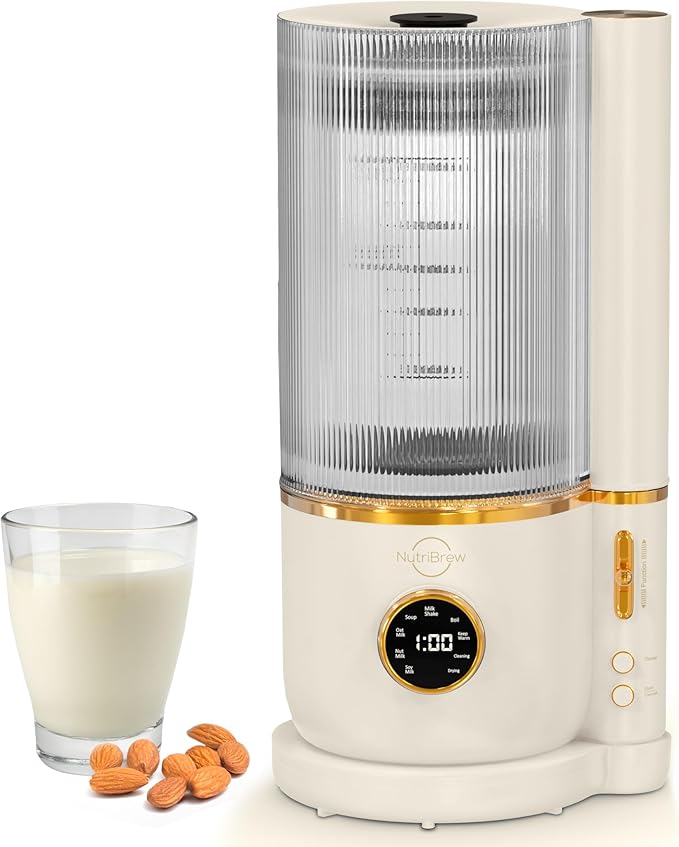 Amazon.com: NutriBrew 50oz Automatic Nut Milk Maker Machine (1500 ml ...