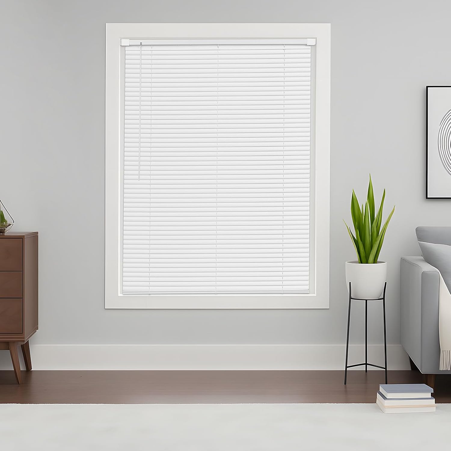 Amazon.com: VEVOR Mini Blinds, 43.3" W x 48" H, 1" Slat Size, Cordless ...