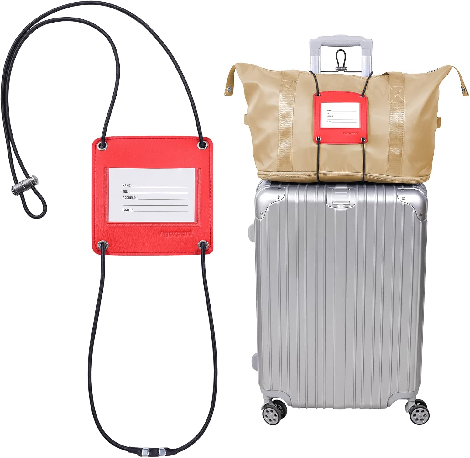 Amazon.com: Vigorport Luggage Straps, Travel Belt for Luggage Over ...