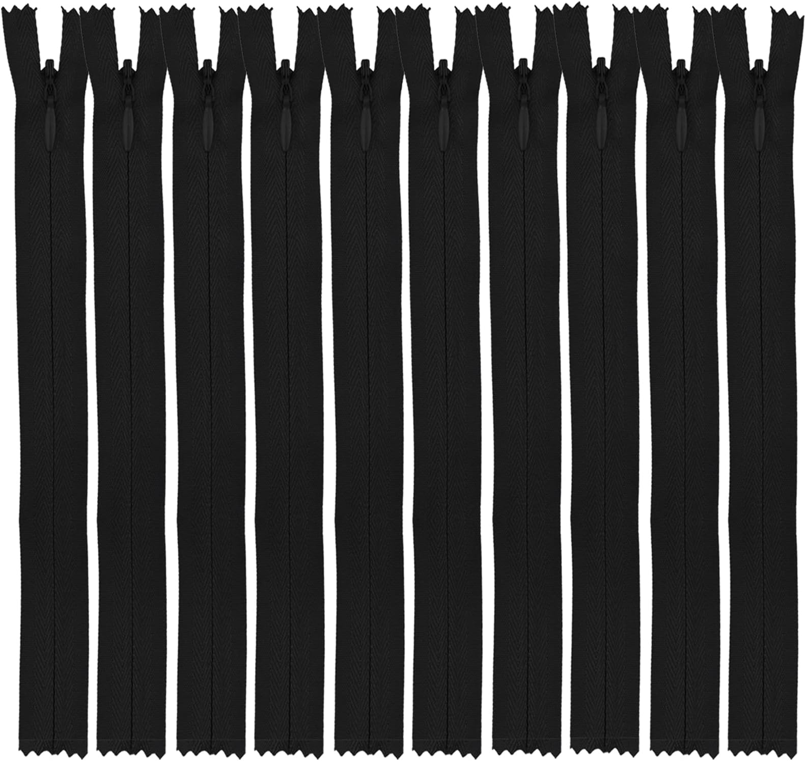 LEDUC Zip-5pc Black Nylon zips-Size 20cm, 20 : Amazon.co.uk: Home & Kitchen