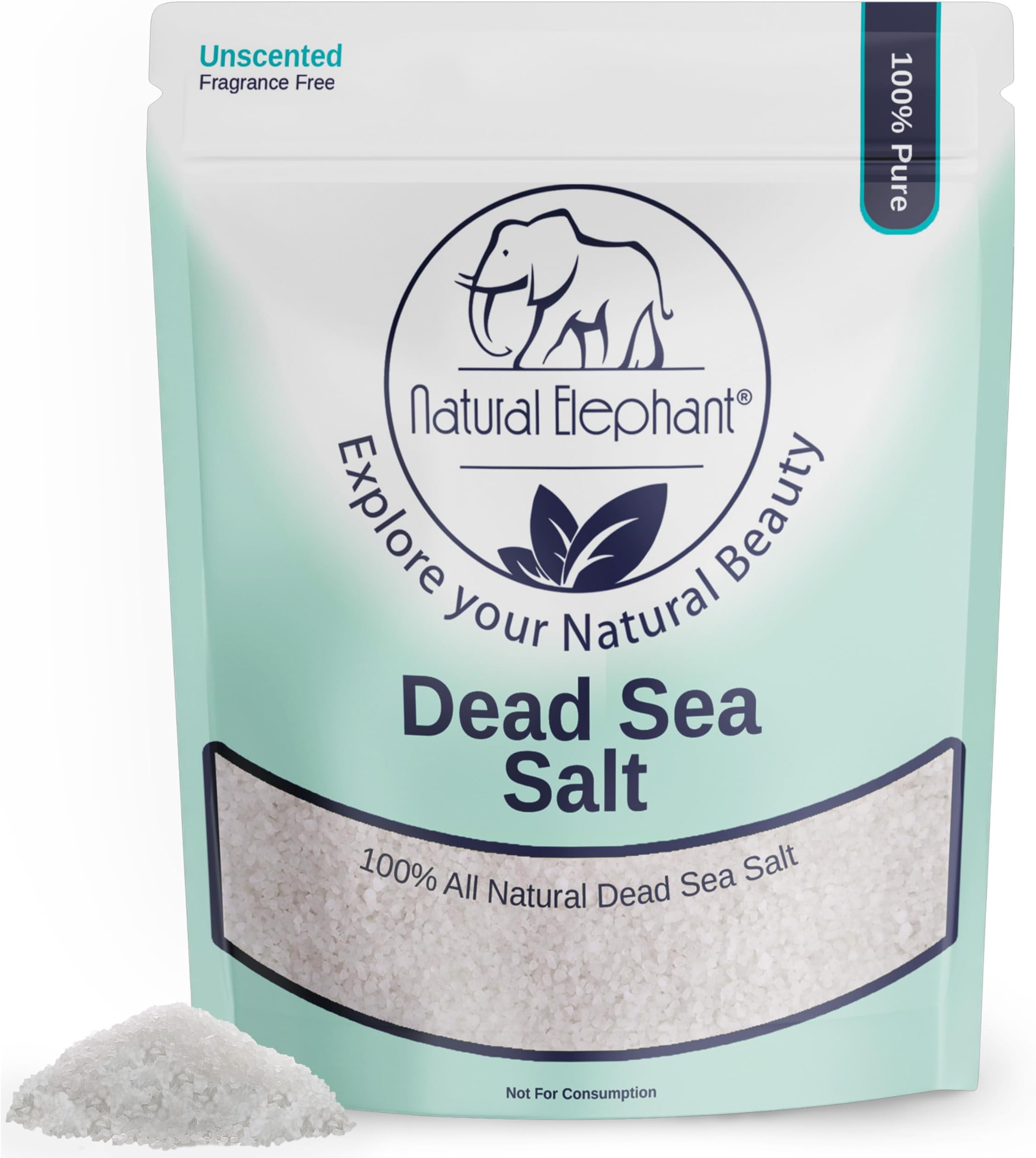 Amazon.com: Natural Elephant Dead Sea Bath Salt | 19 Pounds Bulk Bag ...
