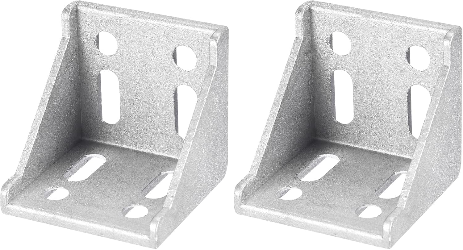 Amazon.com: uxcell 2Pcs Inside Corner Bracket Gusset, 57x57x59mm 6060 ...