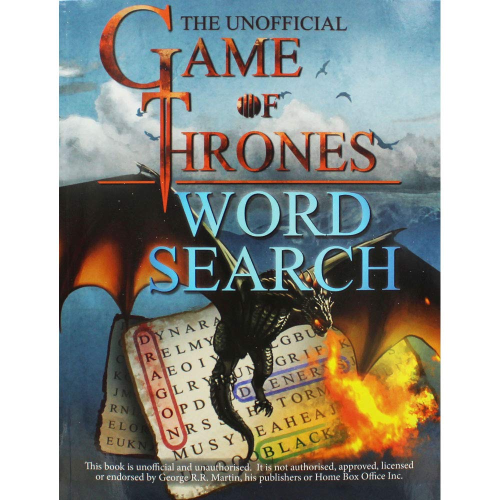 The Unofficial Game Of Thrones Word Search: Word searches to test your ...