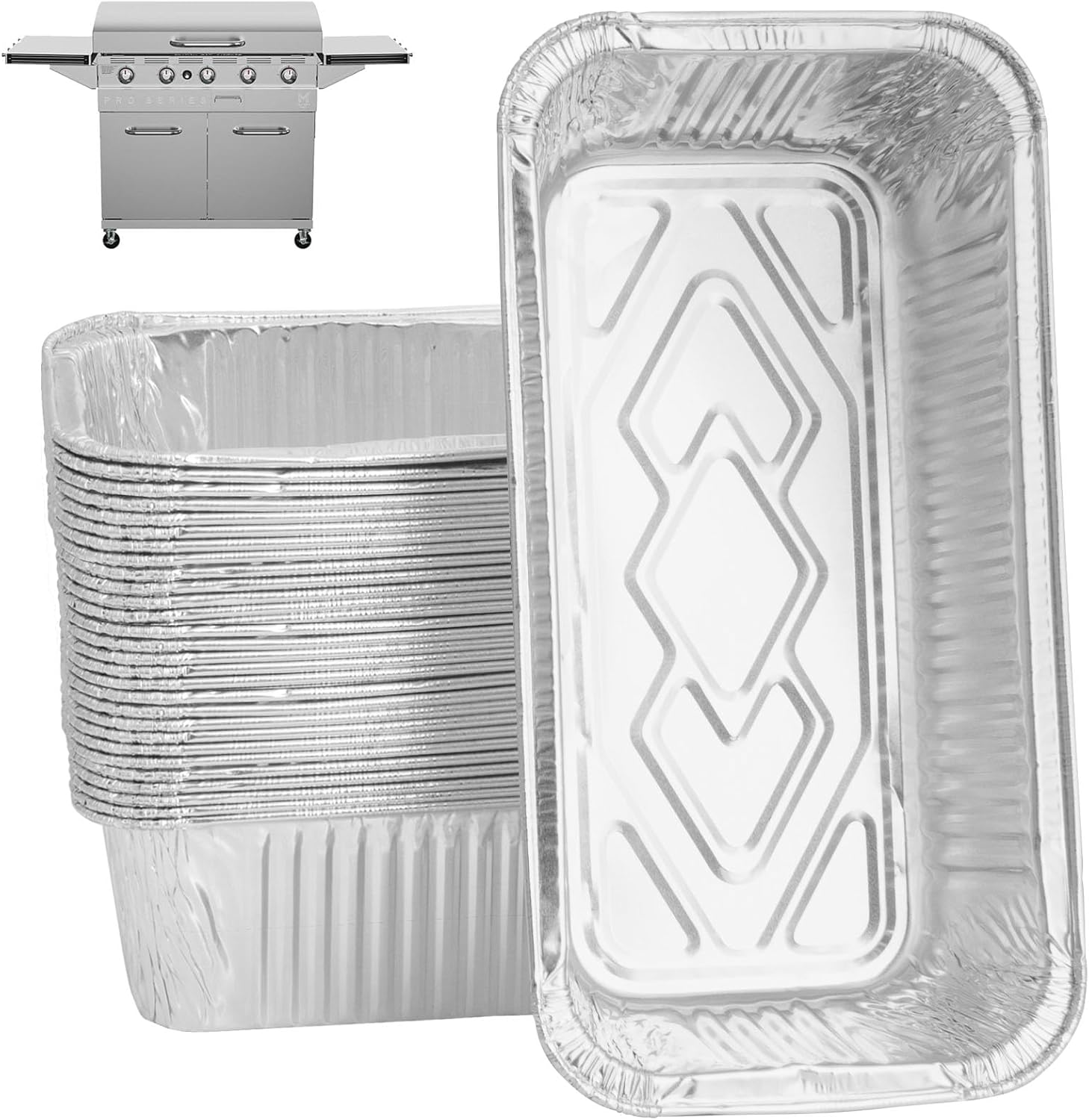 Amazon.com : WEBROIL Grill Drip Pan Liner for Members Mark Griddle ...