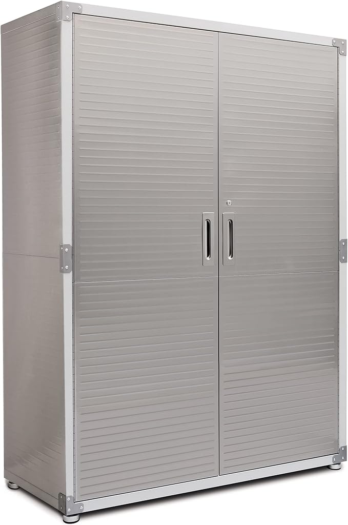 Seville Classics UltraHD Solid Steel Lockable Metal Storage Cabinet ...