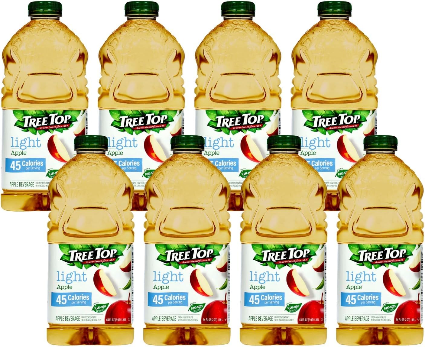 Amazon.com : Tree Top Light Apple Beverage, 64 Fl Oz (Pack of 8 ...