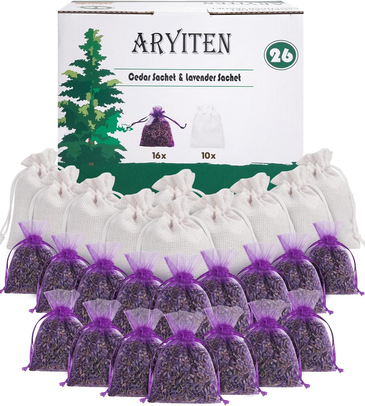 Amazon.com: 26 Pack Potpourri Bags, Cedar Chips and 100% Natural French ...