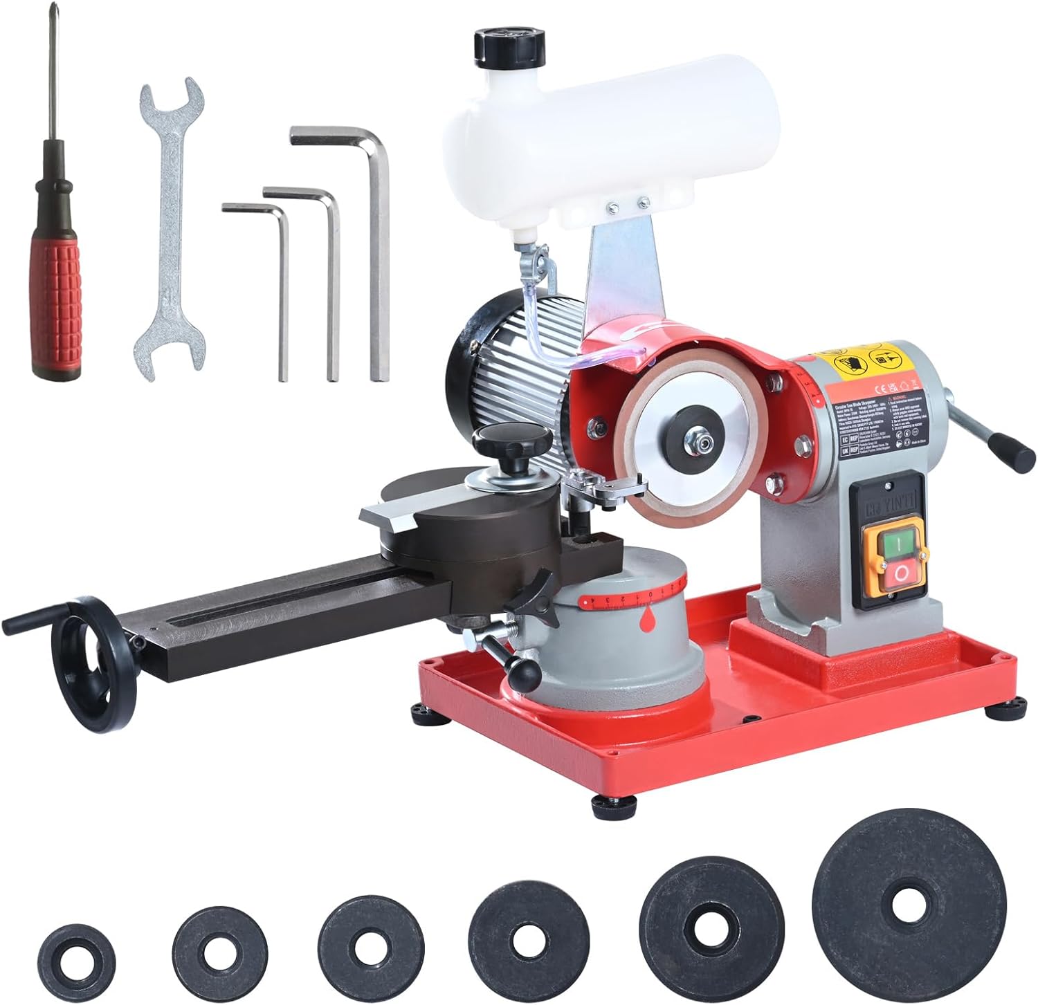 Uargd Circular Saw Blade Sharpener, 370W Rotary Angle Grinder with ...