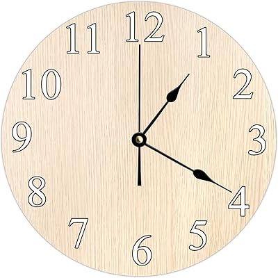 Amazon.com: Warminn Wall Clocks 12 Inch Silent Non Ticking Battery ...
