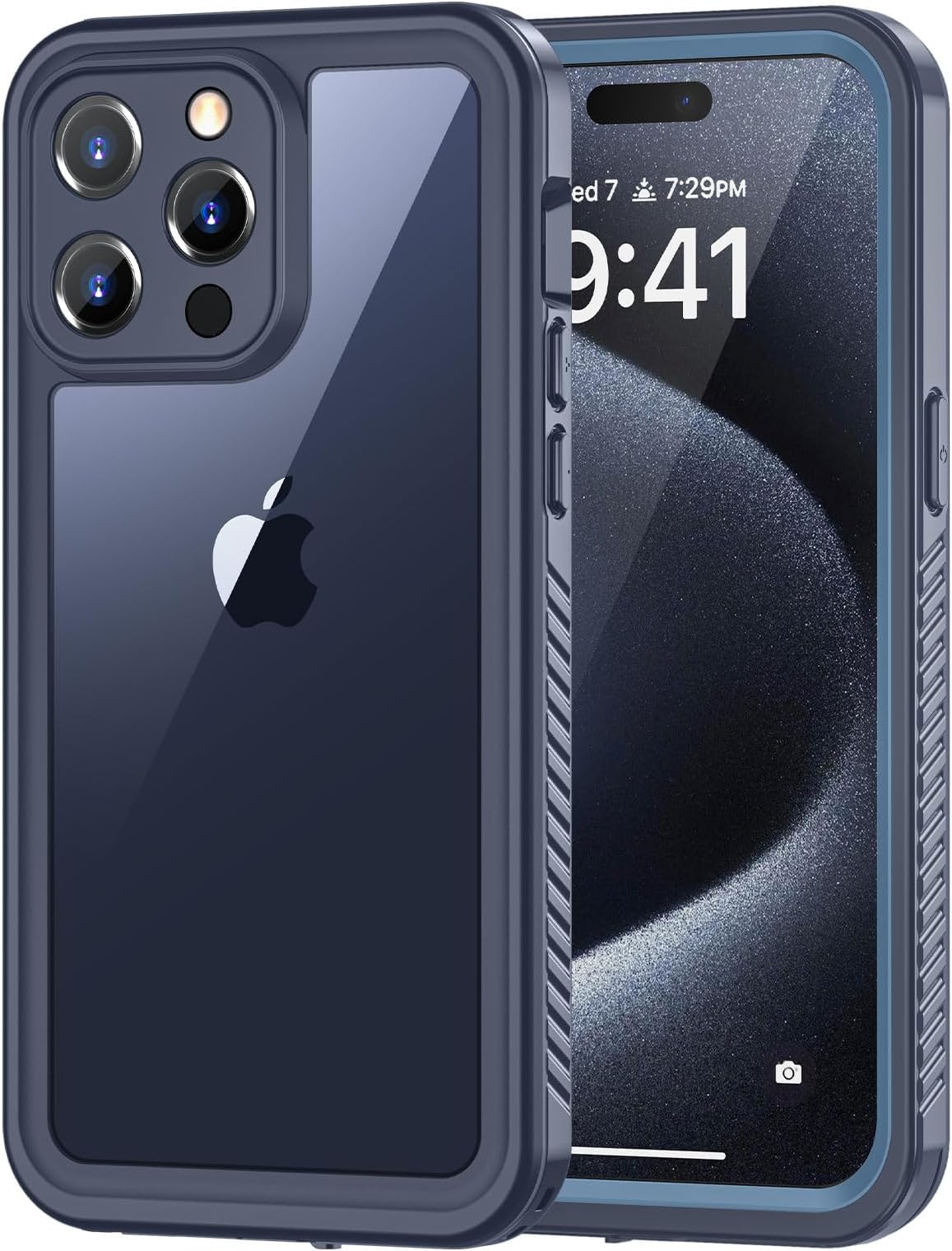 Amazon.com: Lanhiem iPhone 15 Pro Case, IP68 Waterproof Dustproof ...