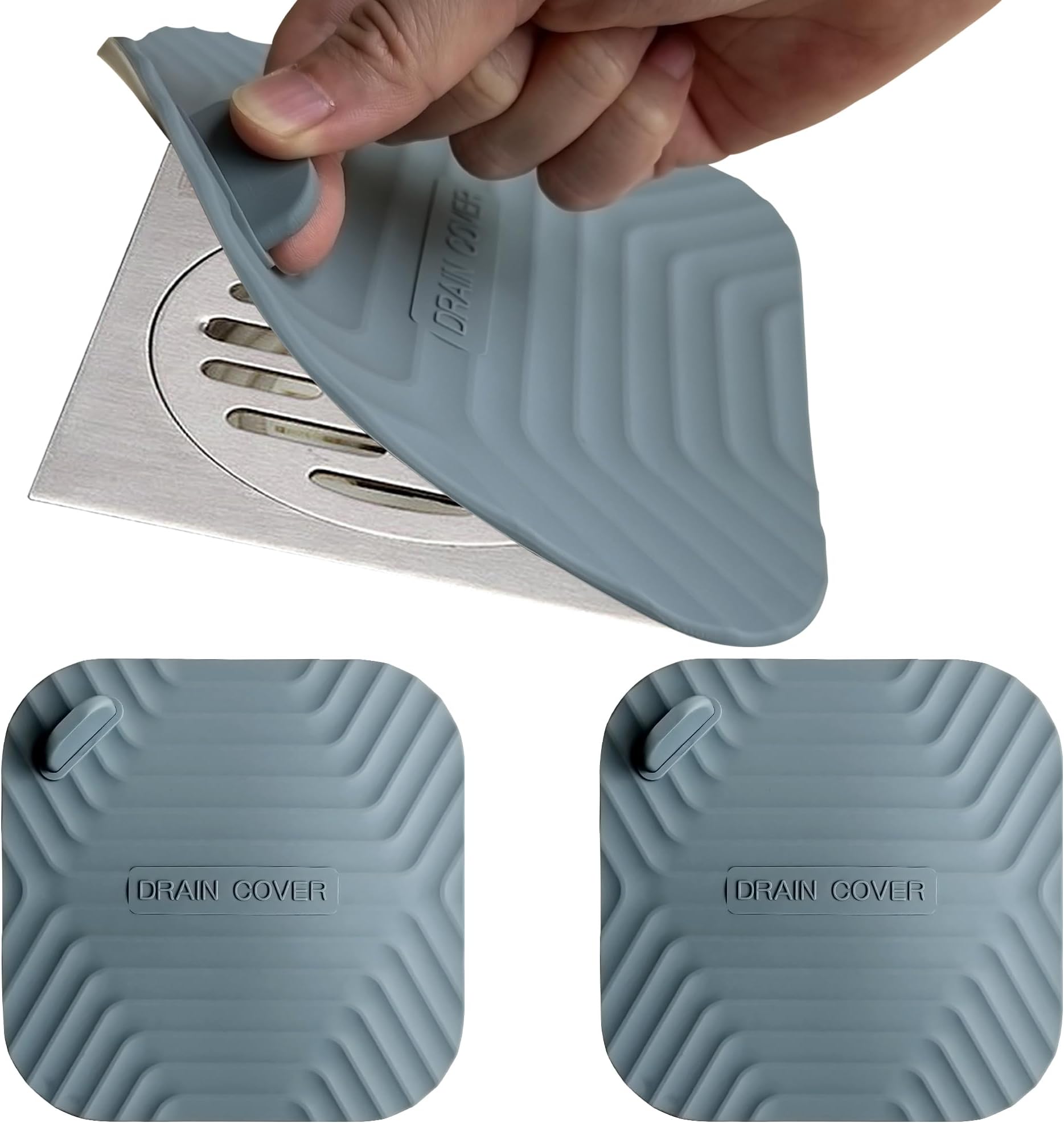 Amazon.com: Silicone Tub Stopper Floor Drain Cover, 2 Pieces Sewer Anti ...