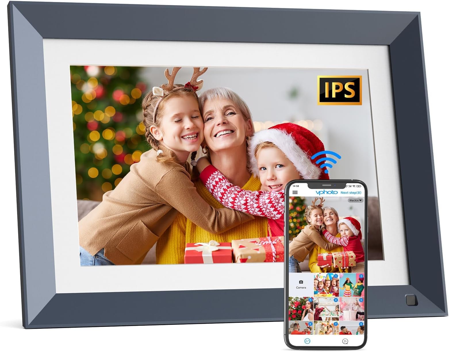 Amazon.com : WiFi Digital Picture Frame 10.1-Inch-Photo-Album - Smart ...
