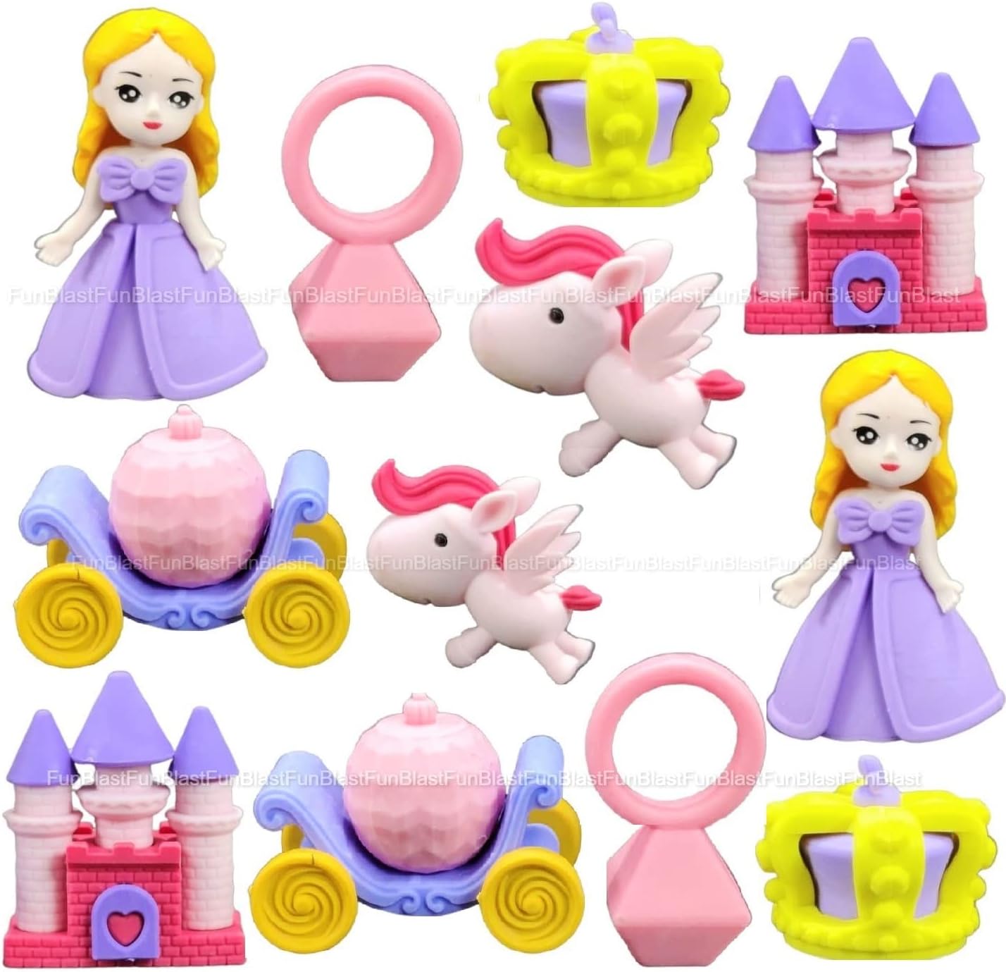 FunBlast Eraser for Kids – Fairy-Tale Palace & Unicorn Theme Erasers ...