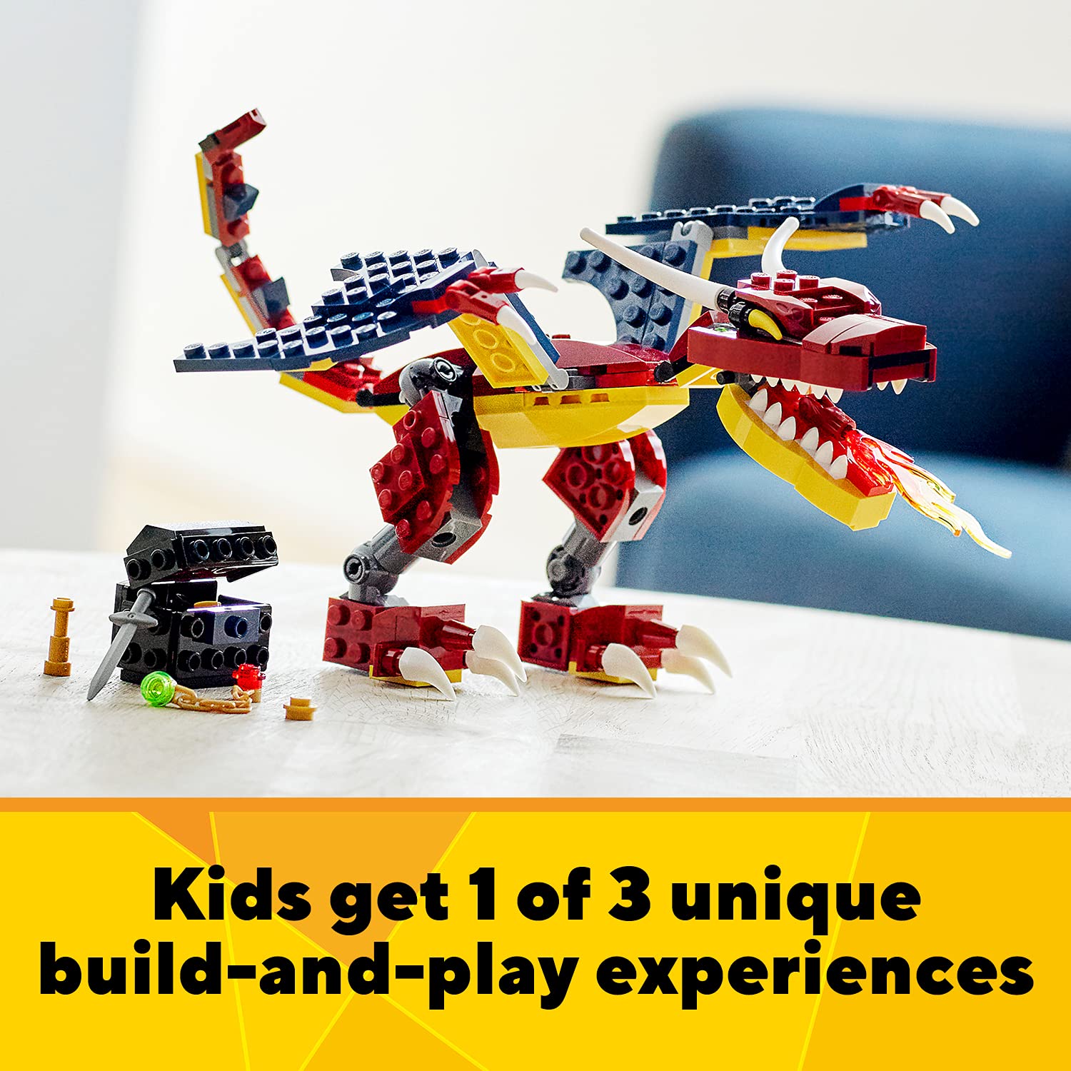 Buy LEGO 31102 Creator 3in1 Fire Dragon - Tiger - Scorpion Building Set ...