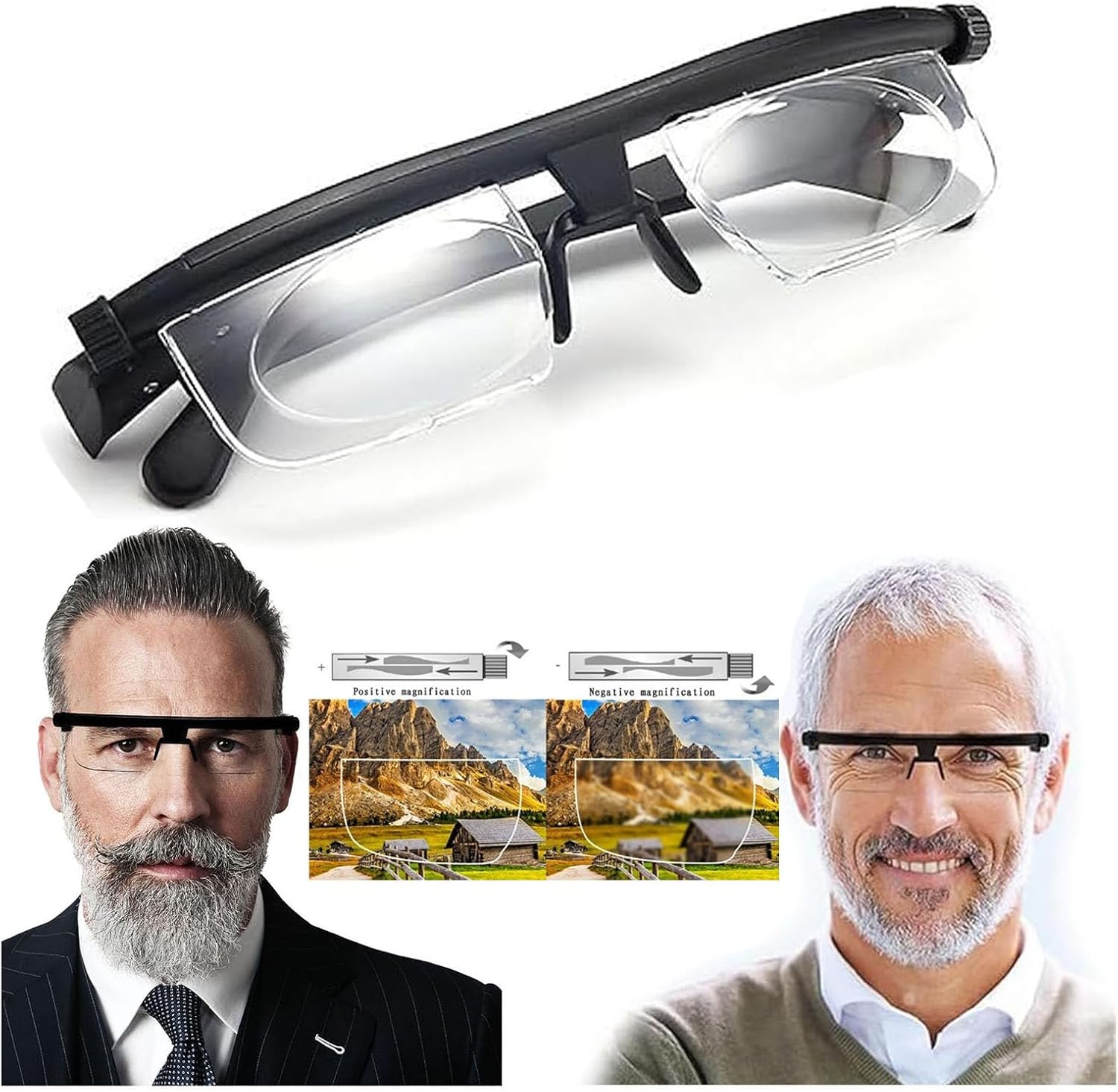 Amazon.com: Clear View Pro Adjustable Glasses Dial Vision, Adjustable ...