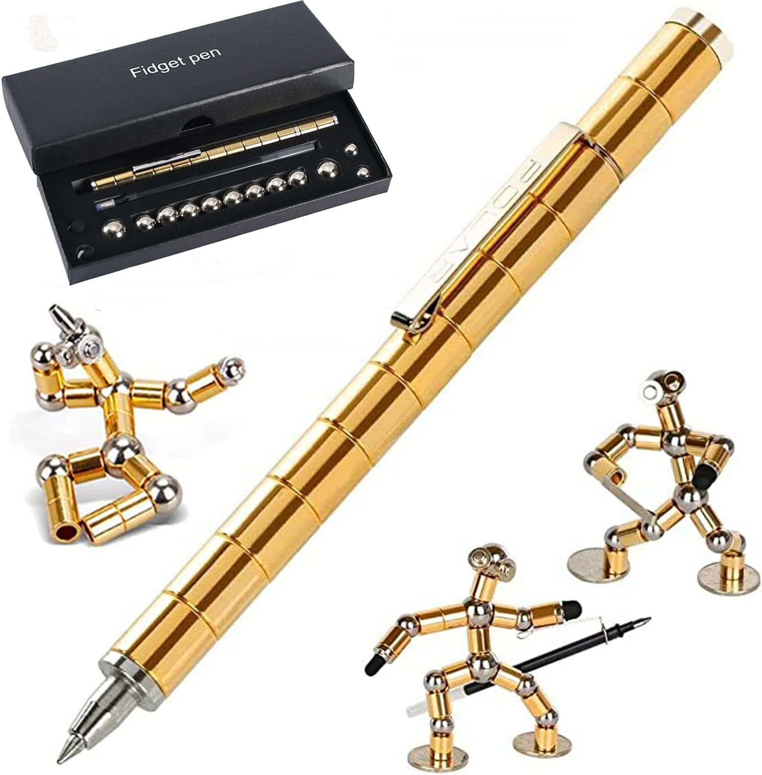 Amazon.com: Toy Pen Magnetic Metal Pen Multifunctional Creative Writing ...