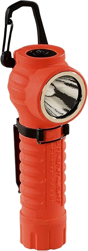 Streamlight 88834 PolyTac 90 LED Right Angle Polymer Flashlight, Orange ...