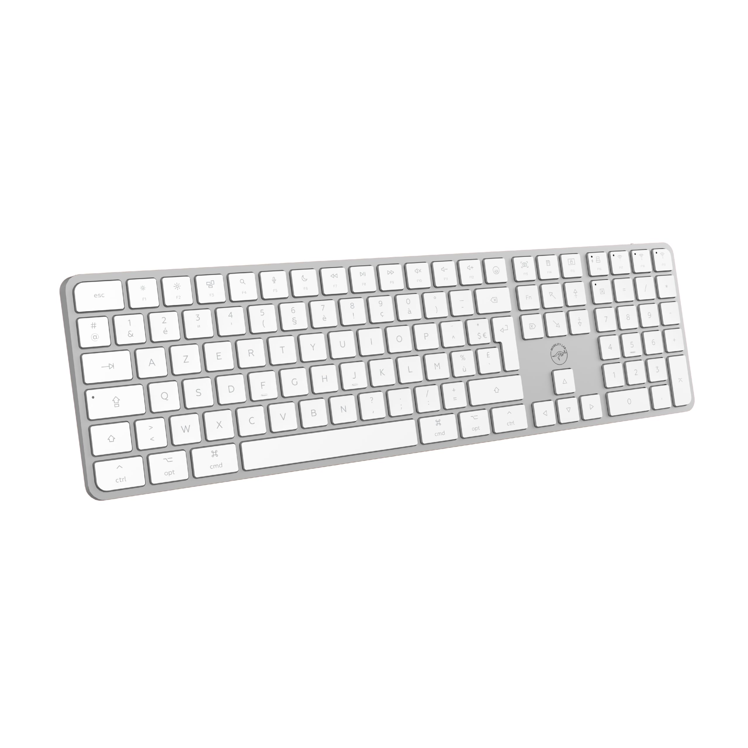 Mobility Lab KMP2000W Wireless Multi-Connection AZERTY Keyboard for Mac ...