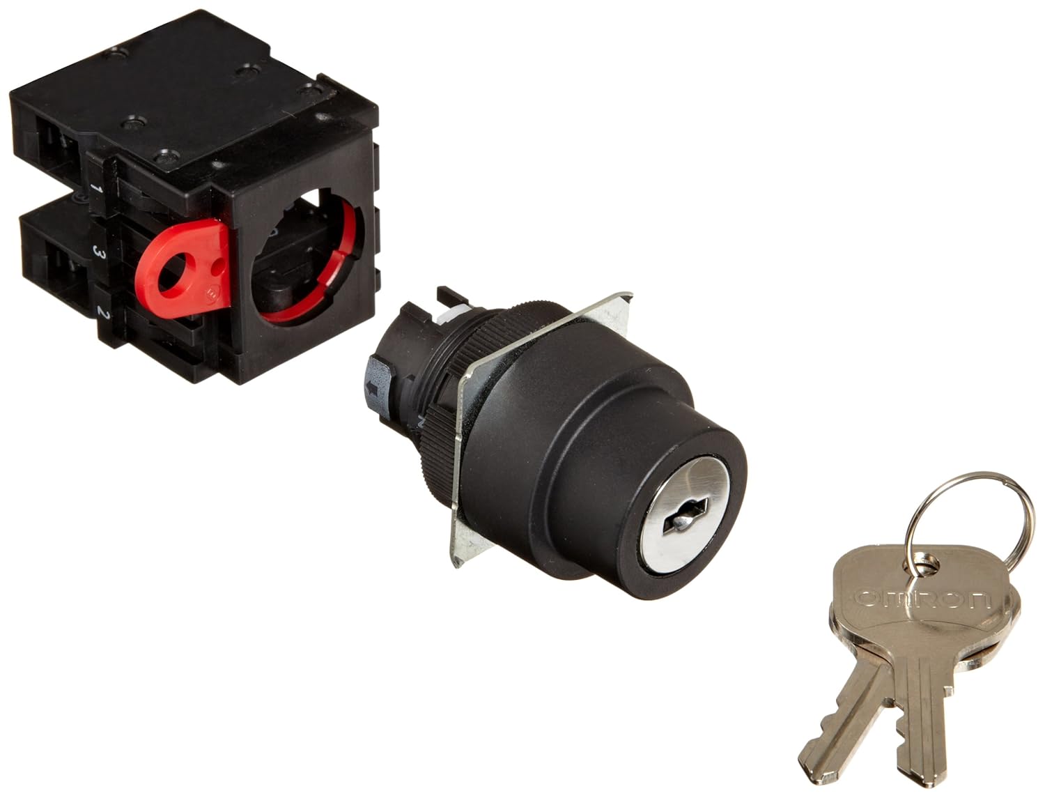 Omron A22K-3AC-20 Key Type Selector and Switch, Screw Terminal, IP65 ...