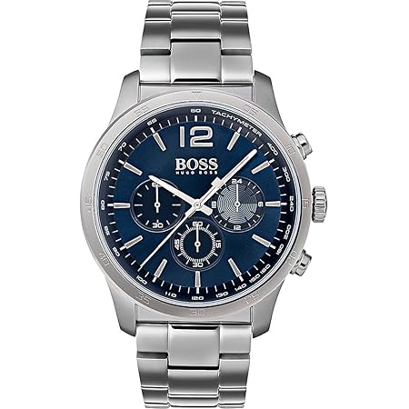 BOSS Herren Chronograph Quarz Uhr mit Edelstahl Armband 1513548 ...