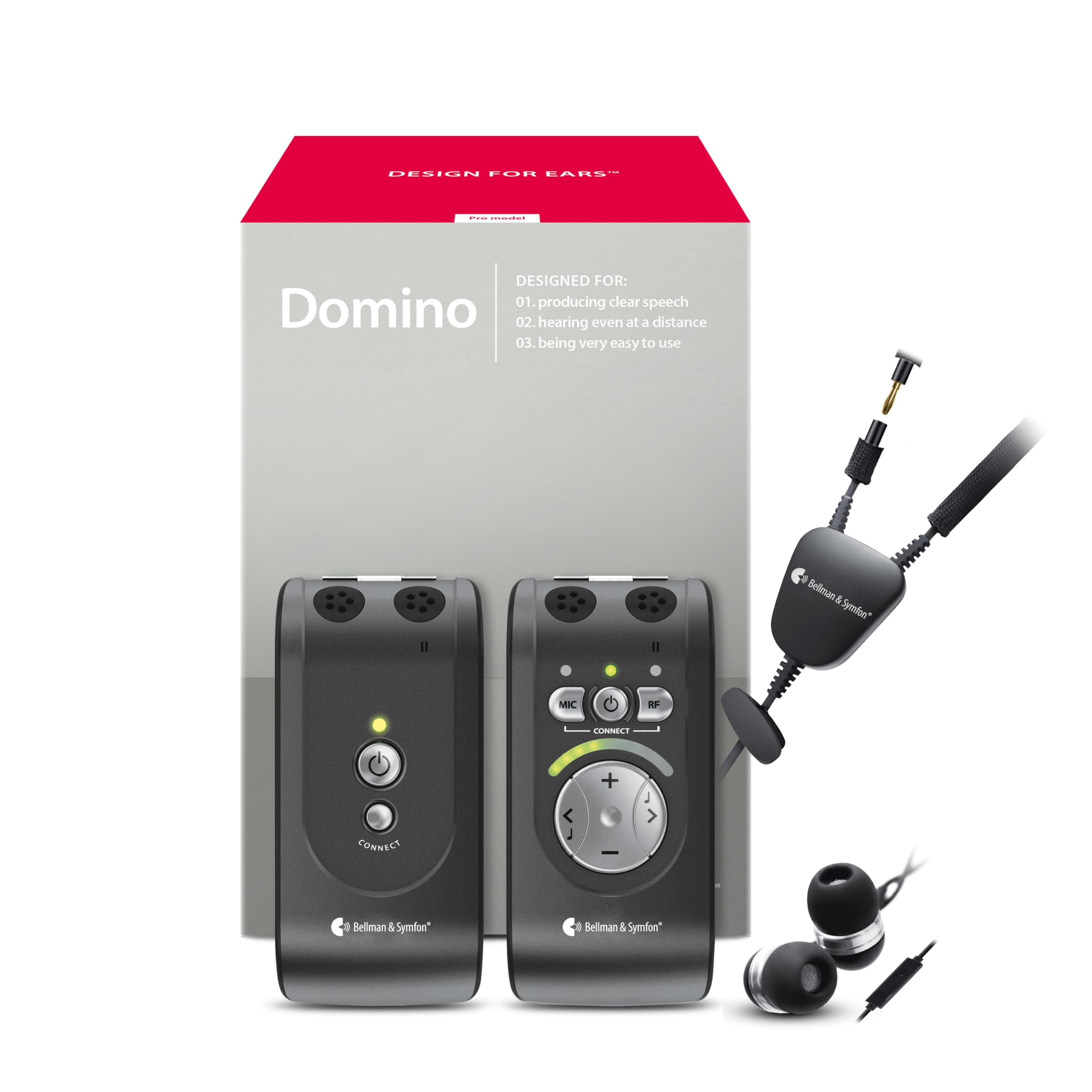 Bellman And Symfon Domino Pro Wireless Listening System With Earbuds ...