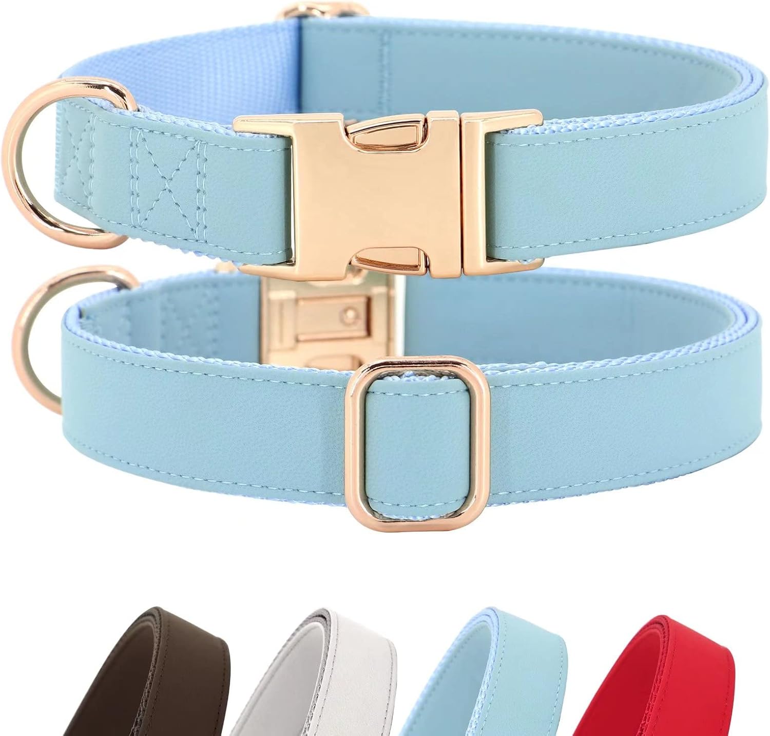 Amazon.com : PET ARTIST Charming Nylon Dog Collar with Leather Soft ...