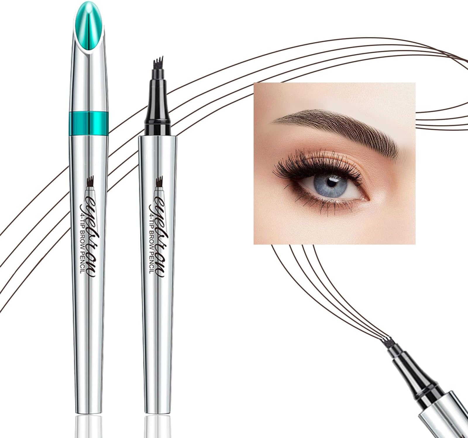 Amazon.com : Microblading Eyebrow Pen, Eyebrow Pencil with 4-Prong ...