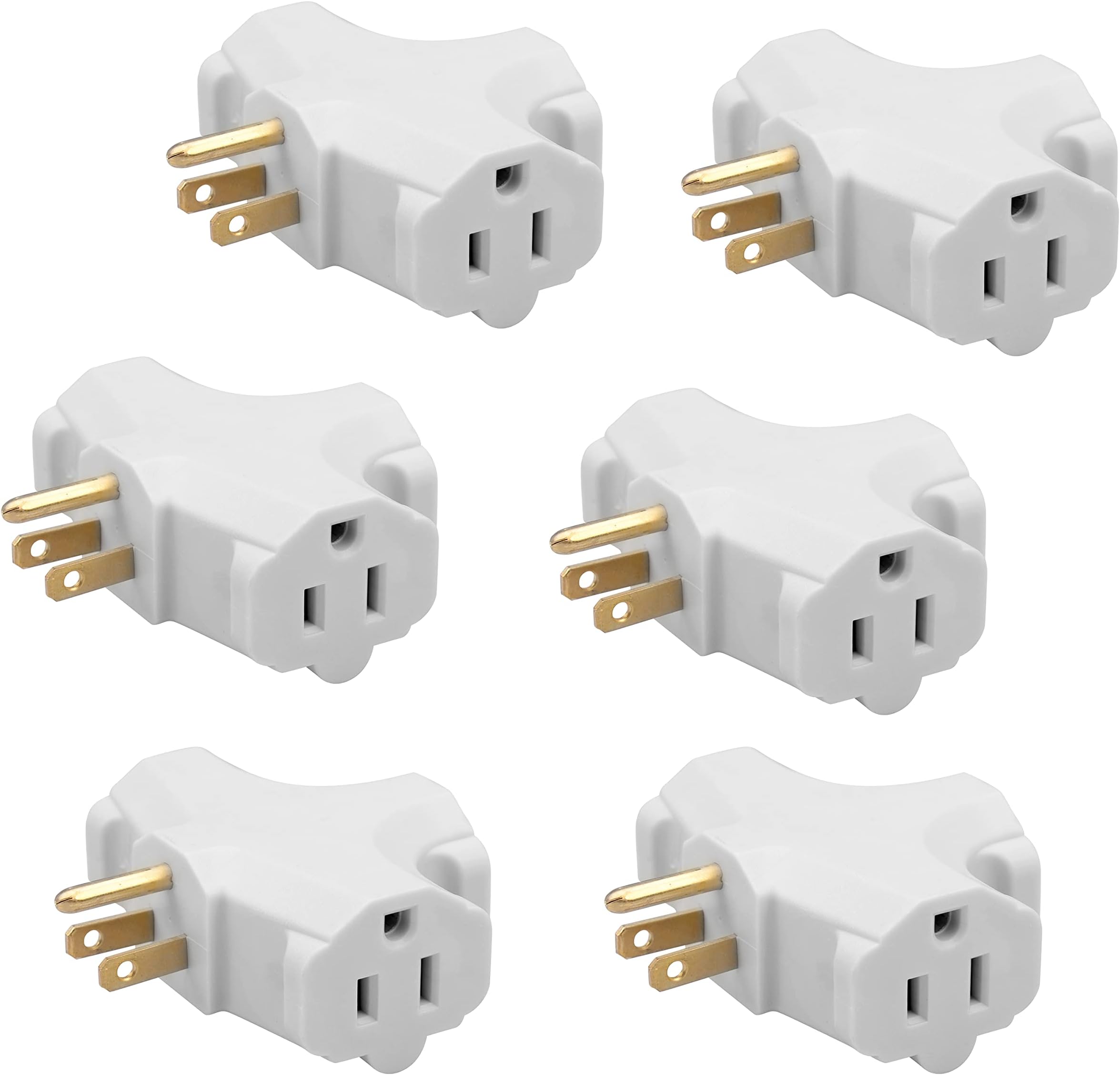 Amazon.com: [UL Listed] Cable Matters 3-Pack 3 Way Plug Adapter 15A ...