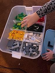 Amazon.com: Plastic Storage Organizer for Lego Box Kids Child Toy ...