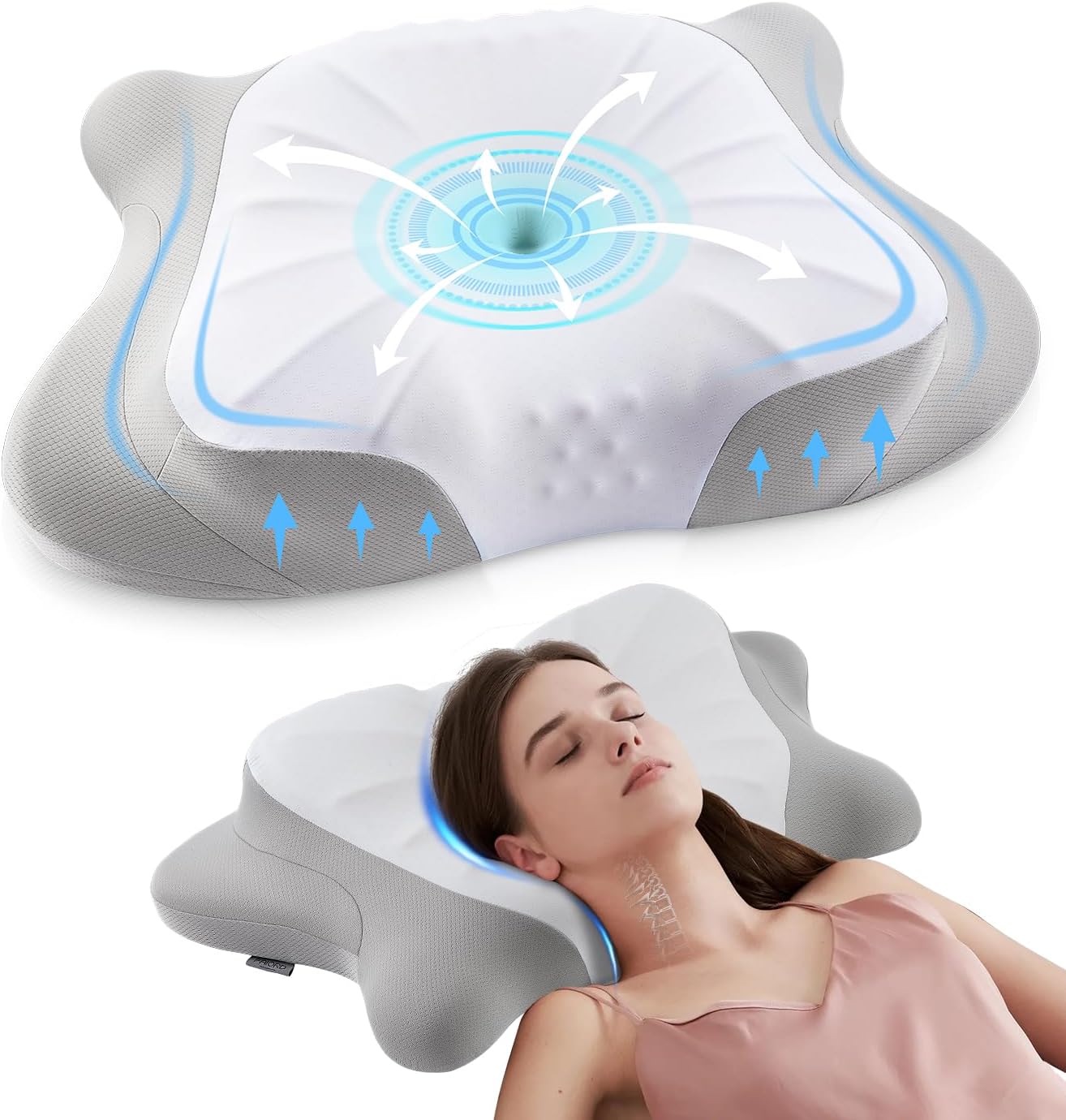 Amazon.com: FAIORD Cervical Memory Foam Contour Pillows for Neck and ...