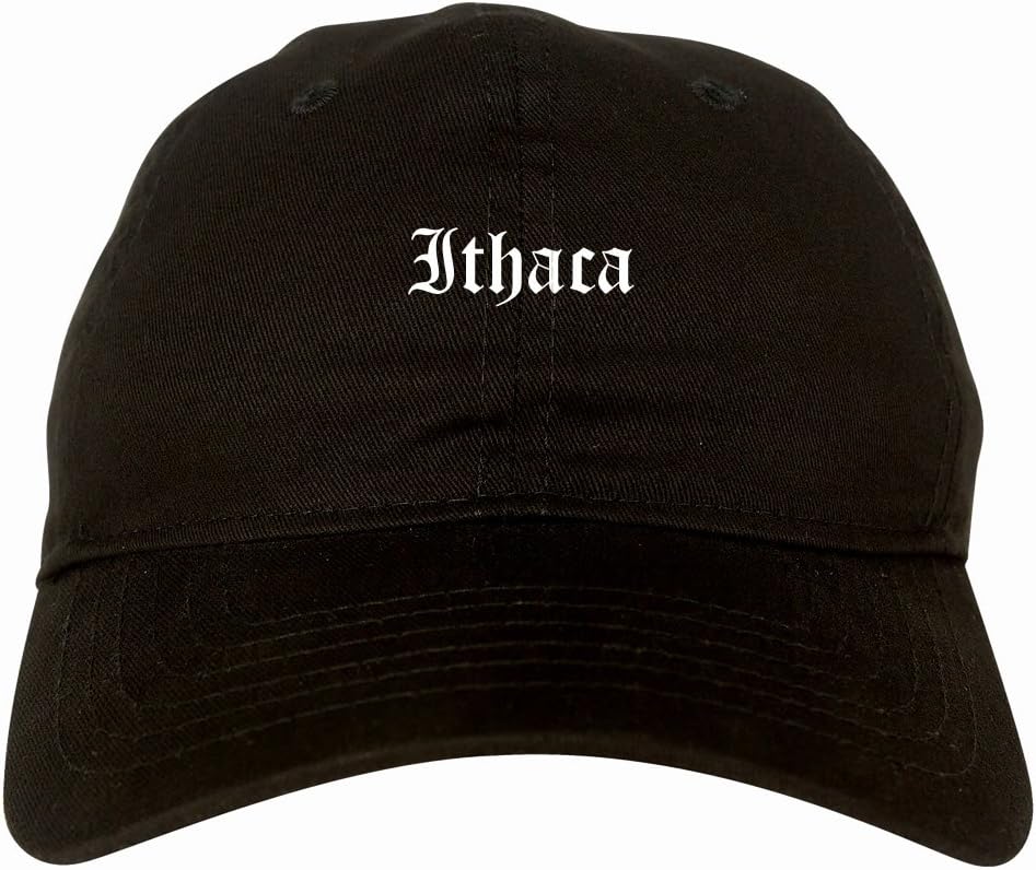 Kings Of NY Ithaca City New York NY Goth 6 Panel Dad Hat Cap Black at Amazon Men’s Clothing store