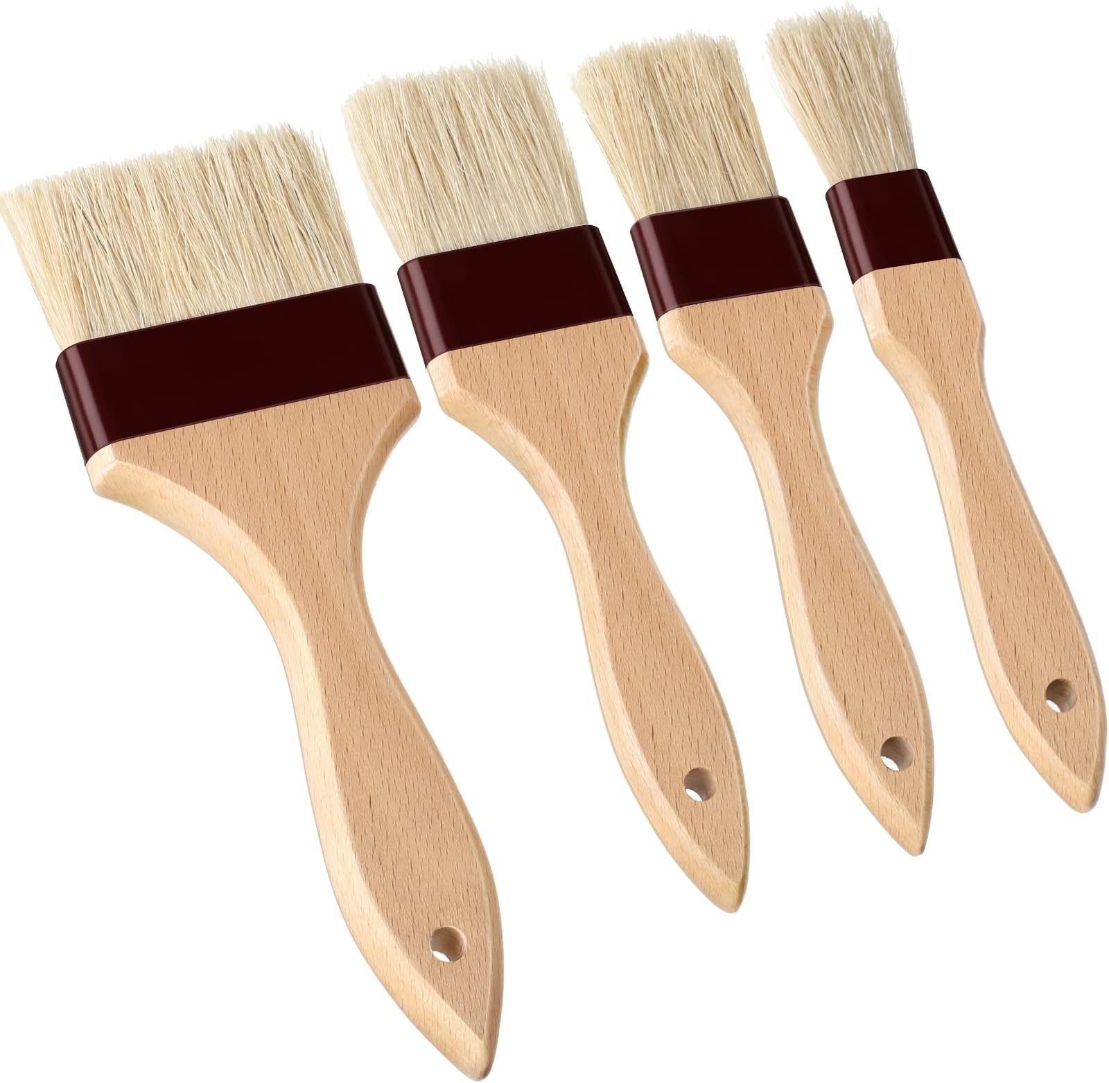 Amazon.com: BAKVOS Pastry Brushes With Natural Wood and Bristles,Baking ...
