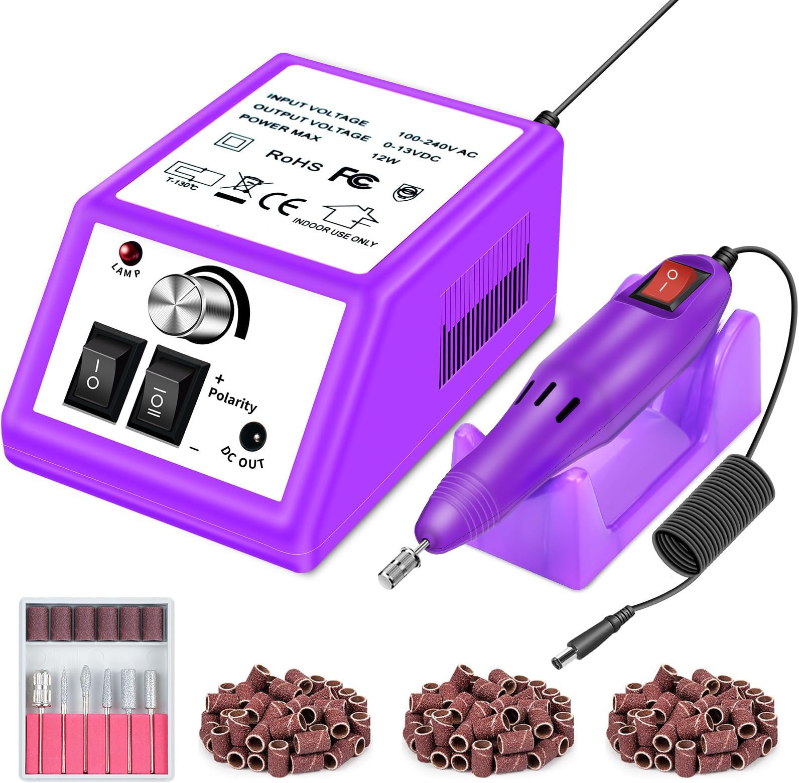 Amazon.com: LAVAED Nail Drill Professional E Filer for Nails Electric ...