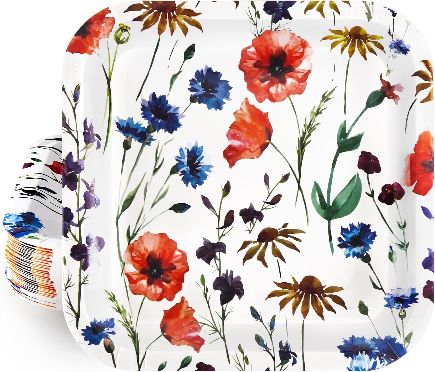 Amazon.com: Decorative Paper Plates Disposable Party Plates Dessert ...