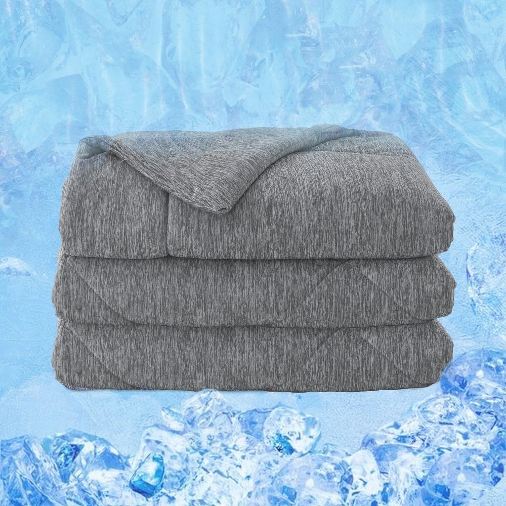 Amazon.com: meadow park Cooling Comforter Queen Size, Double Sided ...