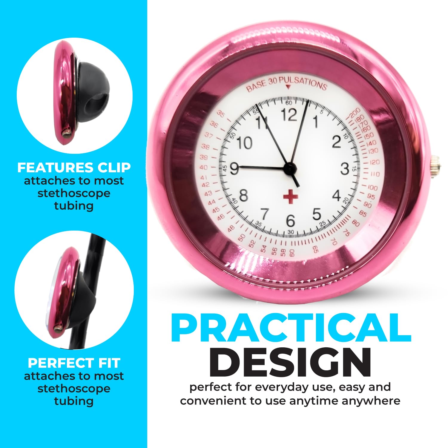Snapklik.com : Nurse Stethoscope Watch - Lightweight Metal Frame ...