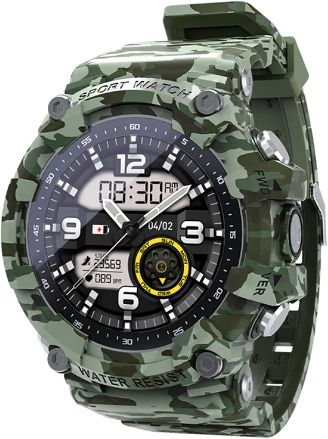Amazon.com: Oxsioeih Military Tactical Smart Watches for Men 1.28" 5ATM ...