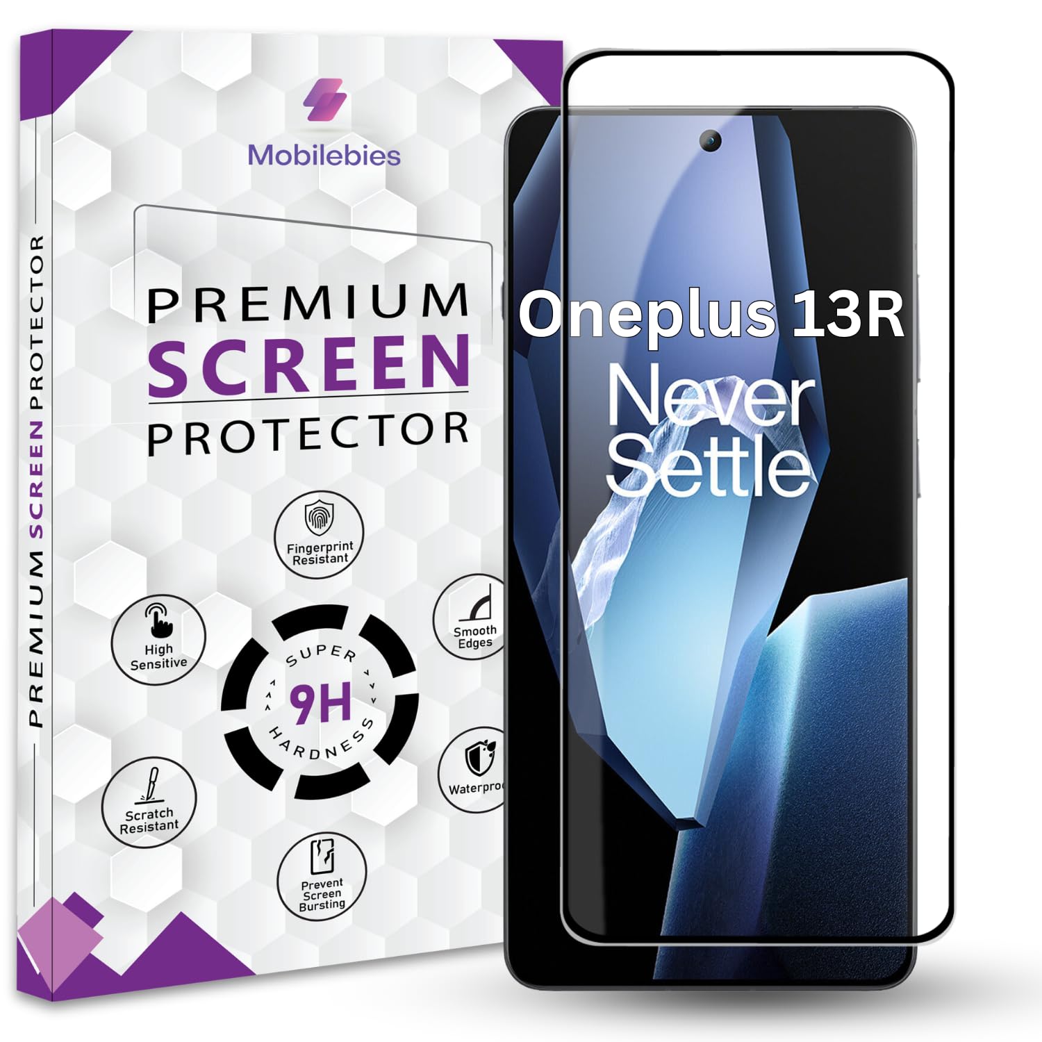 Mobilebies® Premium Tempered Glass Screen Protector Guard For Oneplus ...