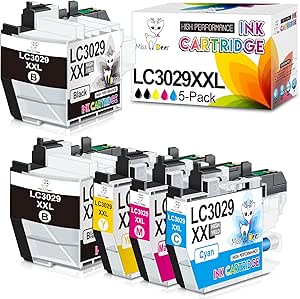 Amazon.com: Miss Deer LC3029 Ink Cartridges 5-Pack Compatible ...