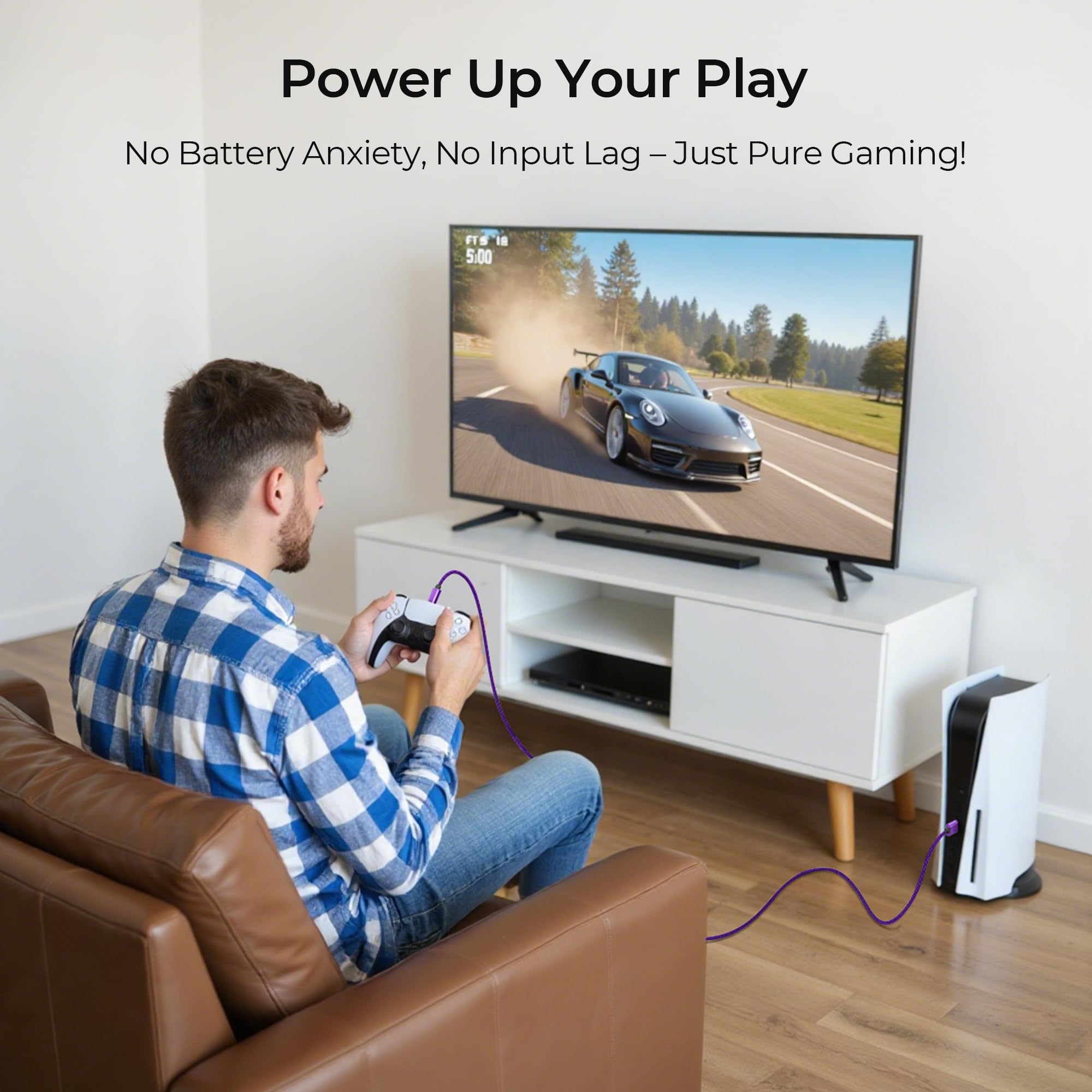 Snapklik.com : For PS5 Pro Controller Charger Cord 6.6FT 2Pack,Xbox ...