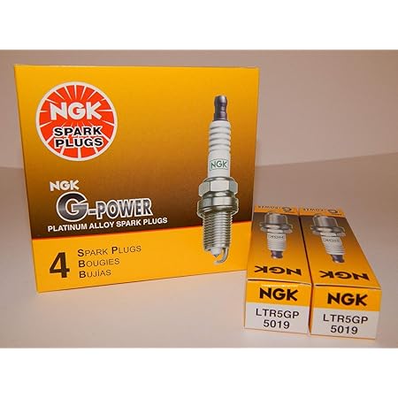 NGK LKAR6AGP G-Power Platinum Bujía (95830 G-Power Platinum), 4 ...