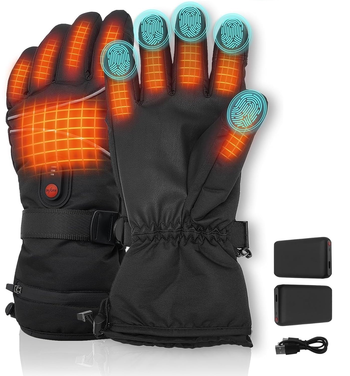 Amazon.com: Heated Gloves, LRaLChL Heating Gloves for Men Women ...