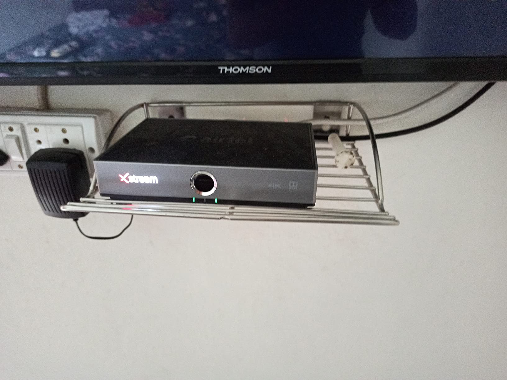 Buy VASLUP Stainless Steel Set Top Box/Wi-Fi Router Stand/Wall Mounted ...