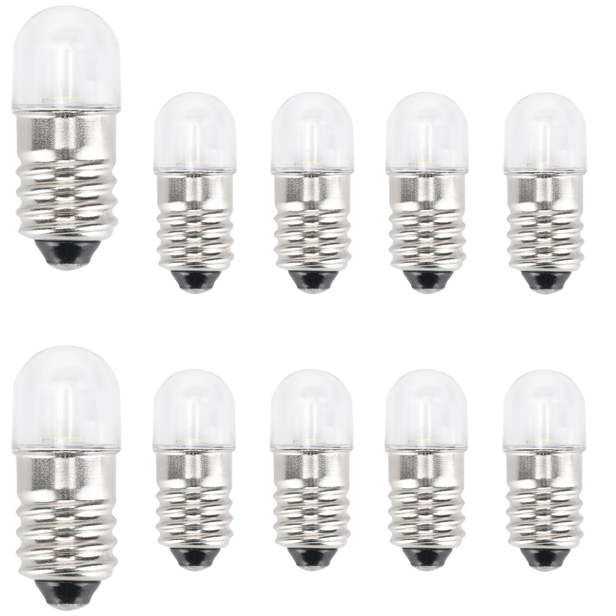 Snapklik.com : GutReise DC E10 LED Bulbs, 10pcs E10 Replacement Light ...